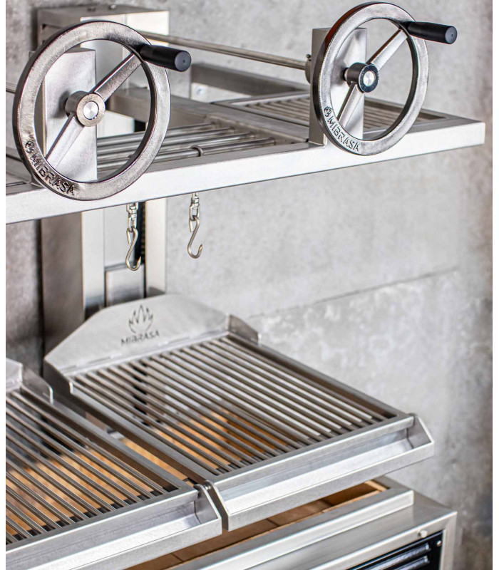 parrilla vasca GMB 160 FIRE de mibrasa| barbacoa de carbon profesional